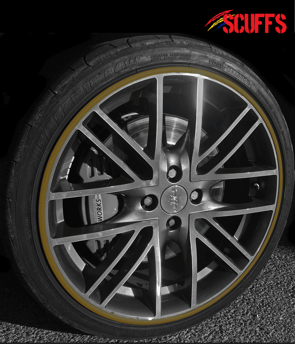 Scuffs- Stick On Wheel Protector For Flat Faced Wheels up to 22” - gold ...